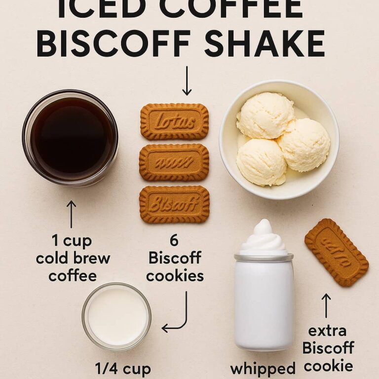 Iced Coffee Biscoff Shake Recipe - Cooks & Coffee