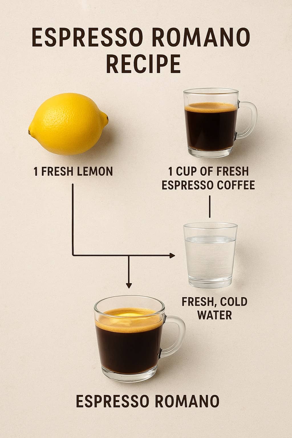 Espresso Romano Recipe (with lemon) - Cooks & Coffee
